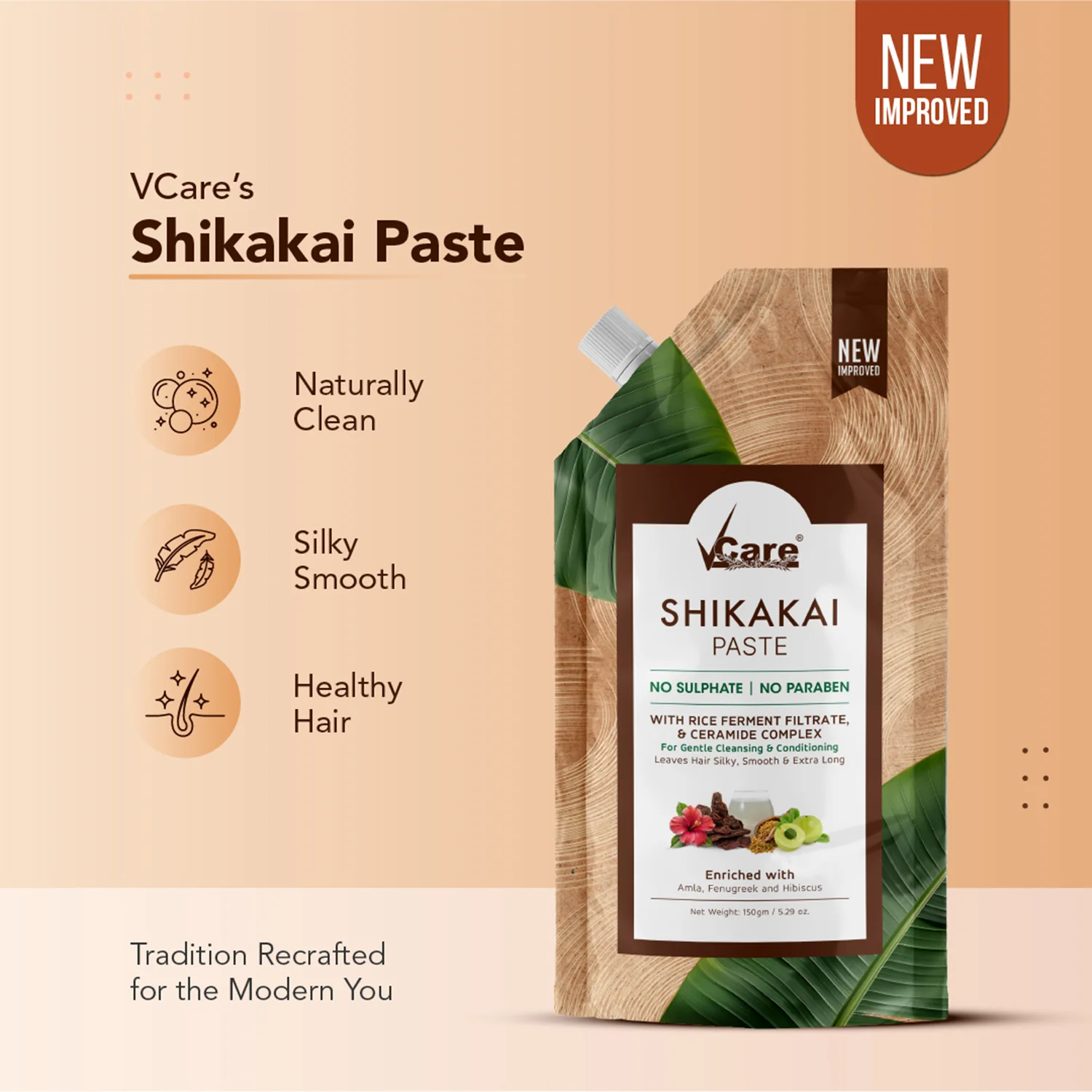 VCare Shikakai Paste – Natural and Paraben Free Hair Care