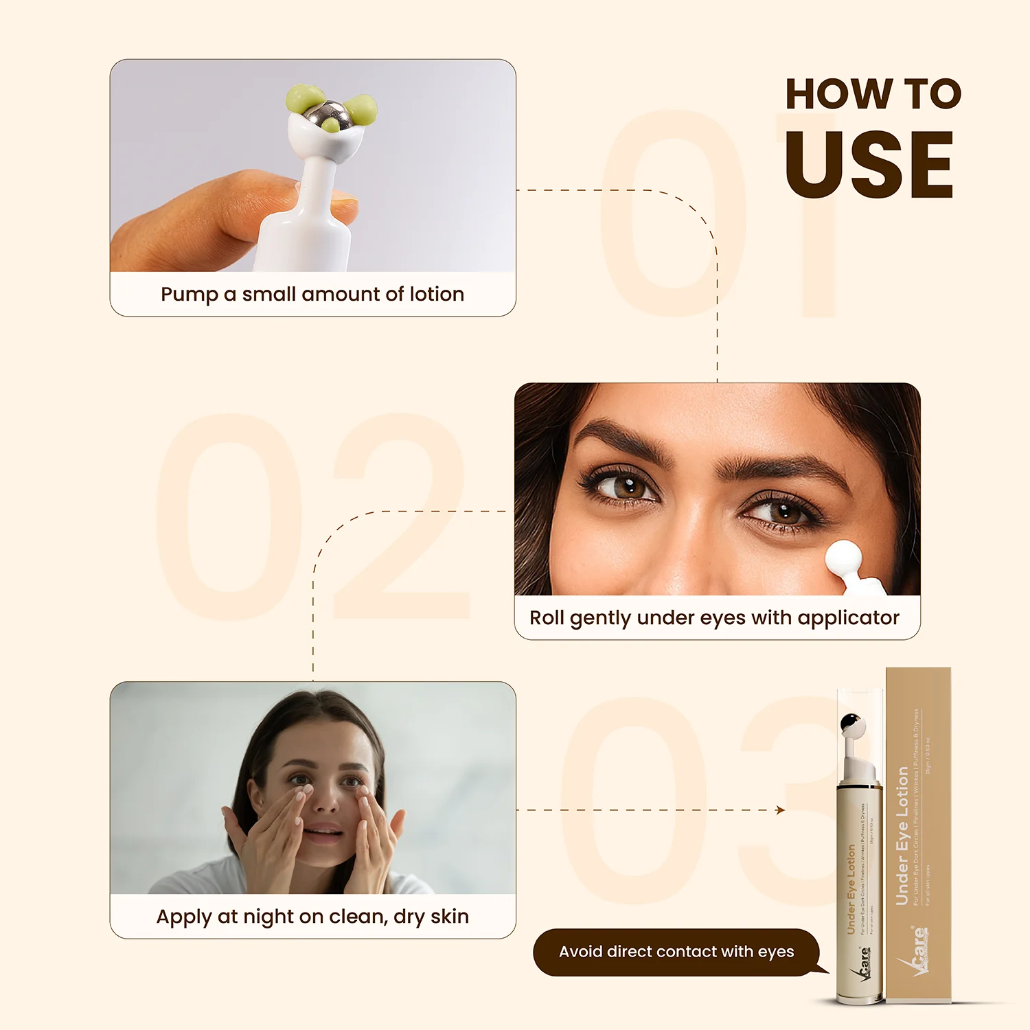 Under Eye Lotion for Dark Circles, Puffiness & Wrinkles – Hydrating Eye ...