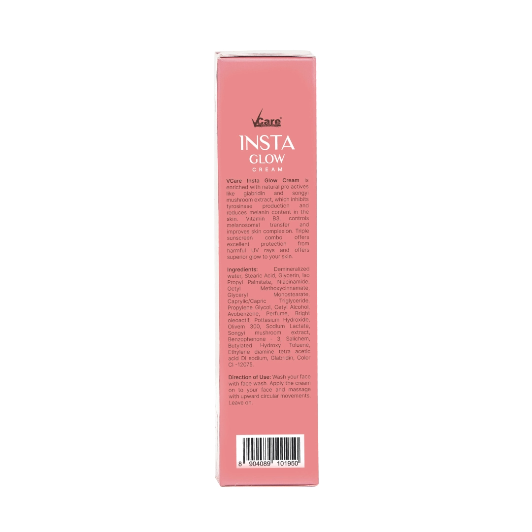 Glow in 10 Minutes – Insta Glow Cream with UV Shield – 50g